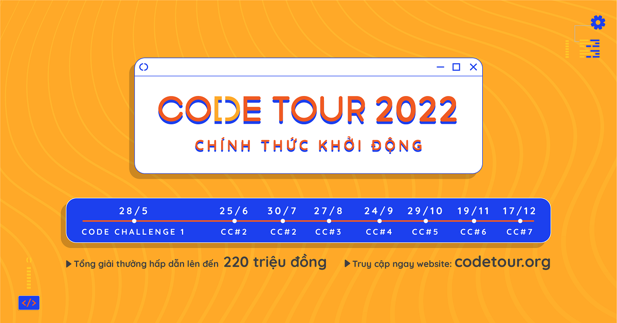 Cuộc thi lập trình online Code Tour 2022 do VNG tổ chức chính thức khởi ...